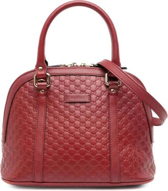 Gucci Hobo Bags - Mini Microguccissima Dome Satchel - Gr. unisize - in Rot - für Damen