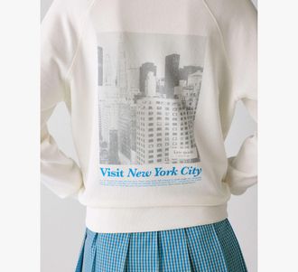 Kate Spade New York Kate Spade Nyc-Sweatshirt f&uuml;r Frauen in Creme, Gr&ouml;&szlig;e: Mittel | Baumwolle