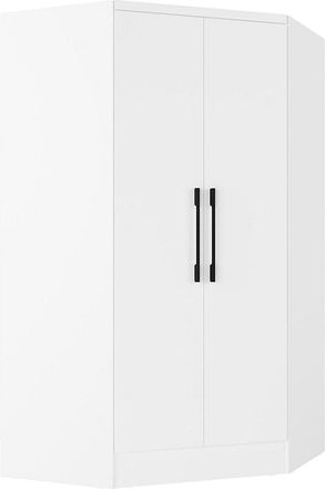 Vente-Unique Eckkleiderschrank - 2 T&uuml;ren - 101 cm - Wei&szlig; - AURALI