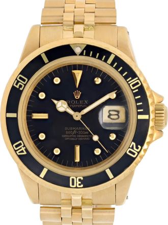 Rolex montre Submariner 40 mm pre-owned - Noir