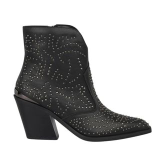 Alma En Pena Stiefelette mit Nieten und Absatz - - Shoes - Damen - Schwarzk - 38 EU