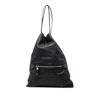 Ferragamo Pre-owned Leder ruckscke - - Pre-owned - Damen - Schwarzk - ONE SIZE