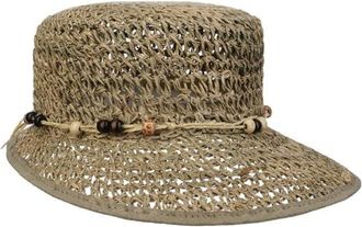 LIPODO Chapeau Regency en Zostère Femme - Casquette pour visière Le Soleil de Plage avec Été Printemps-été - Taille Unique Nature