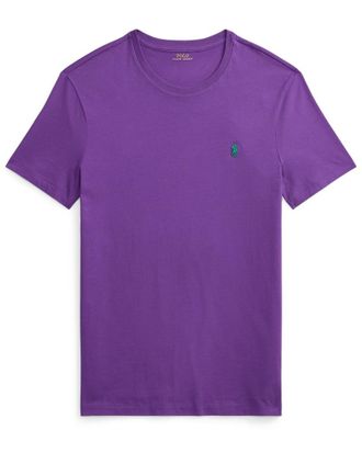 Ralph Lauren Leichtes T-Shirt mit Pony-Stickerei, Custom Slim Fit in