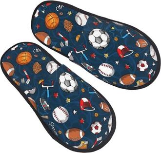 Generic Pantoufle Maison Mod&egrave;le De Football, Rugby Et Baseball Hiver Chaussures Chaudes Antid&eacute;rapantes Chaudes Pantoufles Portative Chaussons Maison Pour Salo