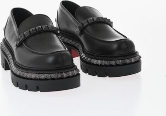Christian Louboutin Leather Moccasins ST ROCH PYRACLOU with Studs Christian Louboutin