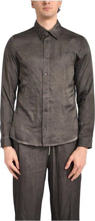Diesel Homme, Chemises, Gris, Taille: 2XL Chemise en viscose fluide trait&eacute;e