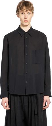 Ziggy Chen Spread Collar Pocket Shirt