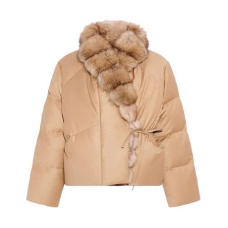 Yves Salomon Damen, Jacken, Beige, 2XLGr&ouml;&szlig;e