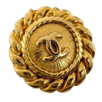 Chanel Accessoire Bouton Pre-owned - Femme - Pre-owned - Jaune - Taille: ONE Size