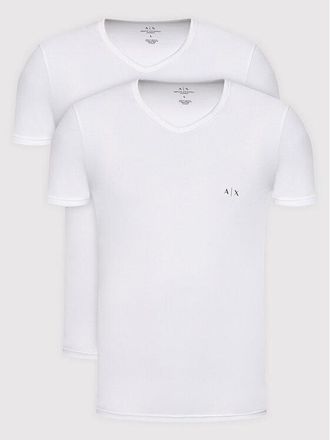 A|X Armani Exchange T-Shirt-Set 956004 CC282 04710 Wei&szlig; Regular Fit