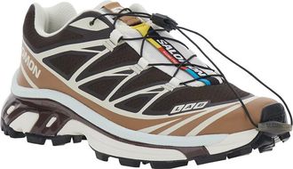 Salomon Unisex Trainers Xt 6 Brown Tech Fabric Synthetic Sneaker