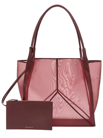 Victoria Beckham Womens Victoria Tote Bag Bordeaux Polyamide Handbags Hand