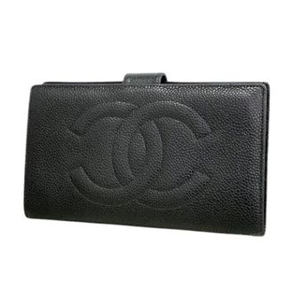 Chanel Portefeuille long (bi-pli) Pre-owned - Femme - Pre-owned - Noir - Taille: ONE Size
