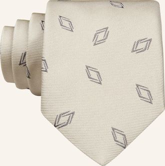 HUGO BOSS Krawatte weiss