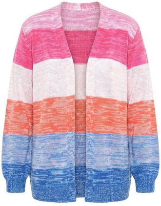 Angel Of Style Strickjacke Strickjacke Straight Fit Blockstreifen