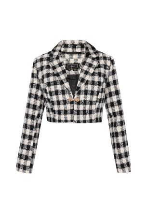 Faina Jacke Frauen schwarz/offwhite