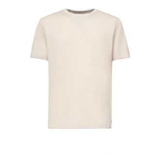 Eleventy Baumwoll T-Shirts und Polos Sand Grau - - Tops - Herren - Beige - 2XL