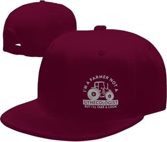 Generic Je suis Agriculteur, Pas Gyn&eacute;cologue, mais Je Vais Jeter Un Coup DOEil. Homme Femme Casquette Hip Hop Mode Strapback Cap Respirant Snapback Chapeau po