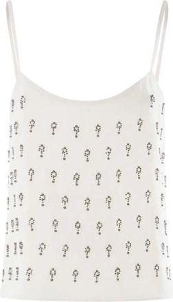 Nenette Femme, Tops, Beige, Taille: 44 FR Sleeveless Top