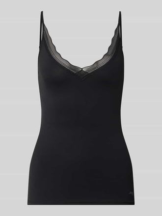 sloggi Slim Fit Top mit Spitzenbesatz Modell Go Blush