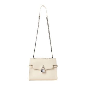 Ga&euml;lle Paris Beige Glattes Eco-Leder Schloss Umh&auml;ngetasche - - Bags - Damen - Beige - ONE SIZE