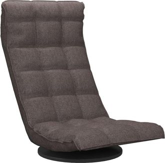 vidaXL Vidaxl - Bodenstuhl Drehbar Taupe Stoff