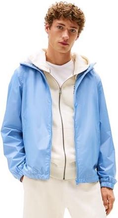 Tommy Hilfiger Veste Mi-Saison Homme Hooded avec Capuche, Bleu (Cloudy Blue), XS