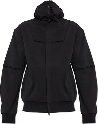 Yohji Yamamoto French Terry Ninja Zip Hoodie - - Sweatshirts & Hoodies - Herren - Schwarzk - M
