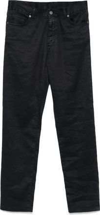 Ermenegildo Zegna pantalon à patch logo - Bleu