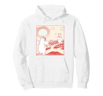 Moomin Snorkmaiden winkt zu Moomintroll Love Pullover Hoodie