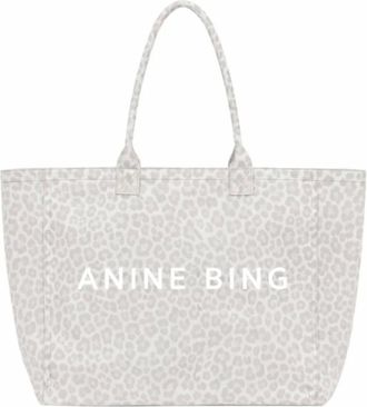 Anine Bing Femme, Sacs, Gris, Taille: ONE Size Leo Canvas Tote