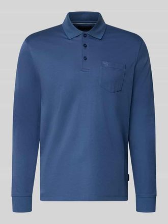 Bugatti Regular Fit Poloshirt aus Baumwoll-Mix mit Brusttasche
