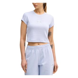 Calvin Klein Jeans Femme, Tops, Bleu, Taille: 38 FR Monogram Baby Tee
