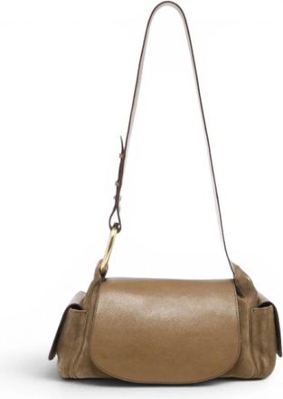 CLARIS VIROT Femme, Sacs, Brun, Taille: ONE Size Marine Shoulder Bag