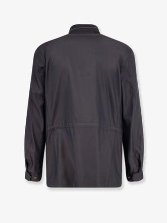 Loro Piana Mens Field Jacket Traveller Brown Polyamide