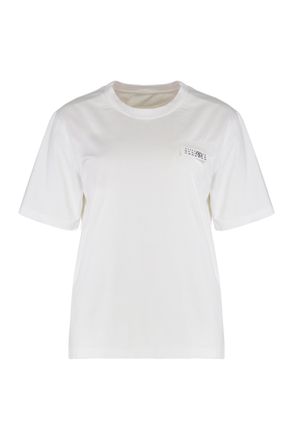 Maison Margiela Tape-Label Crew Neck T-shirt - White