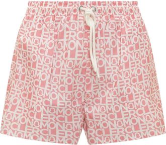 Moncler Femme, Shorts, Rose, Taille: 36 FR Basic Logo Shorts