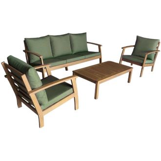 Sweeek Gartenlounge-Set f&uuml;r 5 Personen aus Akazienholz