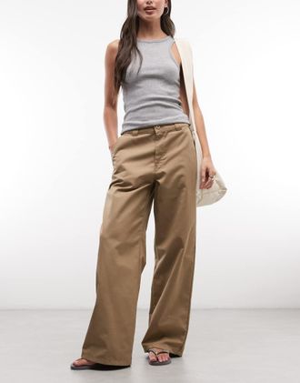 Carhartt Work in Progress Craft - Pantalon droit ample - Beige-Neutre