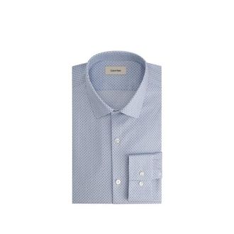 Calvin Klein Chemise slim en coton &agrave; motifs