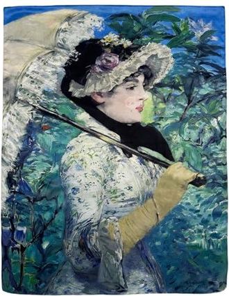 GFM &Eacute;charpe d&eacute;t&eacute; en soie m&eacute;lang&eacute;e pour femme ou peinture (VSLK), R&eacute;versible-&Eacute;douard Manet-Spring, L