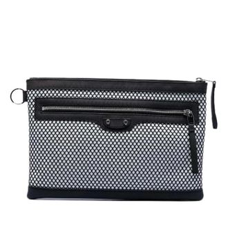 Balenciaga Pre-owned Mesh Clutch - Femme - Pre-owned - Noir - Taille: ONE Size