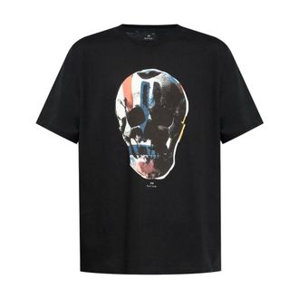 Paul Smith Homme, Tops, Noir, Taille: 2XL T-shirt ras du cou avec imprim&eacute; graphique