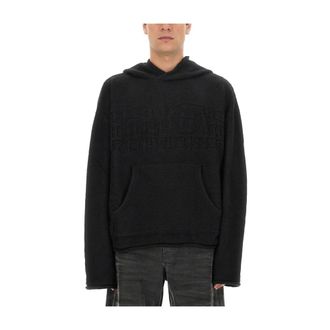 Maison Margiela Homme, Sweatshirts et sweats &agrave; capuche, Noir, Taille: XL Sweat &agrave; Capuche Court