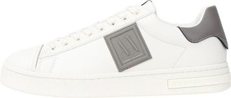 A|X Armani Exchange Homme, Chaussures, Blanc, Taille: 39 EU Baskets &Eacute;l&eacute;gantes en Cuir Tortora Printemps/&Eacute;t&eacute;
