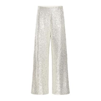 Ichi Wide Hosen - - Trousers - Damen - Grau - 2XL