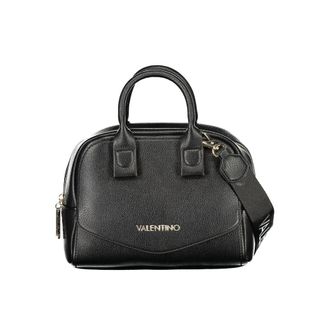 Mario Valentino Mario Valentino Schwarze Synthetikleder Damenhandtasche mit Schulterriemen