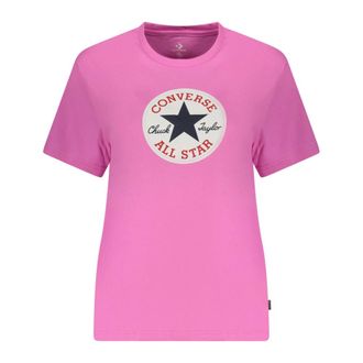 Converse Femme, Tops, Rose, Taille: 38 FR T-Shirt Chuck Taylor All Star Patch