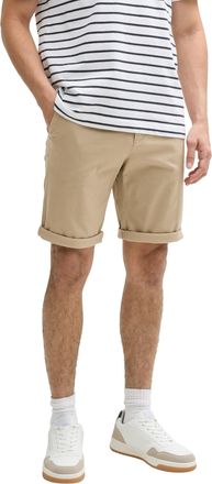 Tom Tailor Cargo Shorts mit Taschen, beige Triangle Print, 28